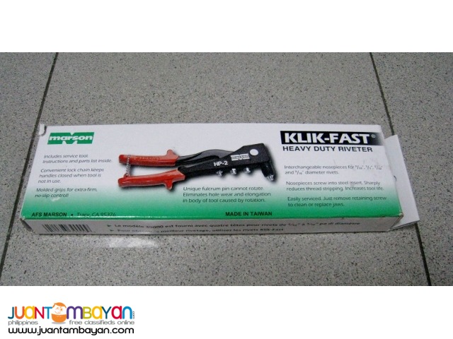 Marson 39000 HP-2 Professional Hand Rivet Tool