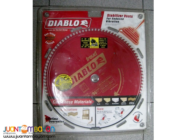 Freud D1296N Diablo 12 in x 96 tooth TCG Saw Blade with 1-inch Arbor
