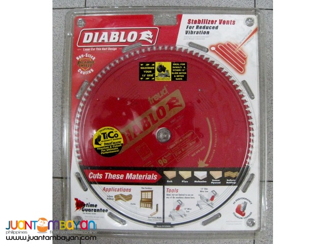 Freud D1296N Diablo 12 in x 96 tooth TCG Saw Blade with 1-inch Arbor