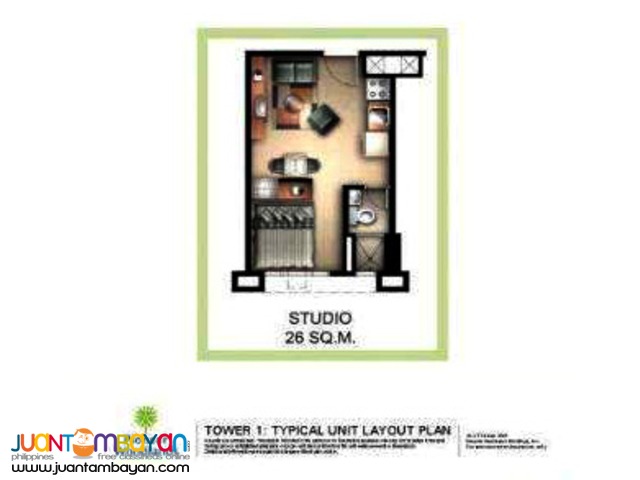 Affordable Studio Type Condo Units For Sale PIONEER WOODLANDS