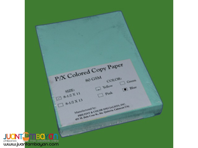 COLORED BOND PAPER