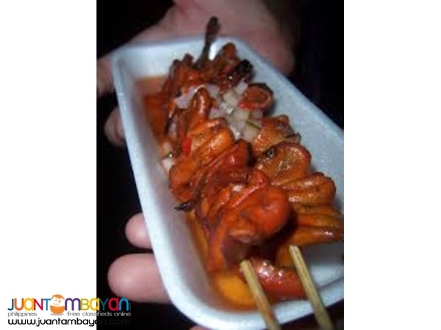 isaw, isaw na baboy, isaw na manok, balat ng baboy, paa ng manok