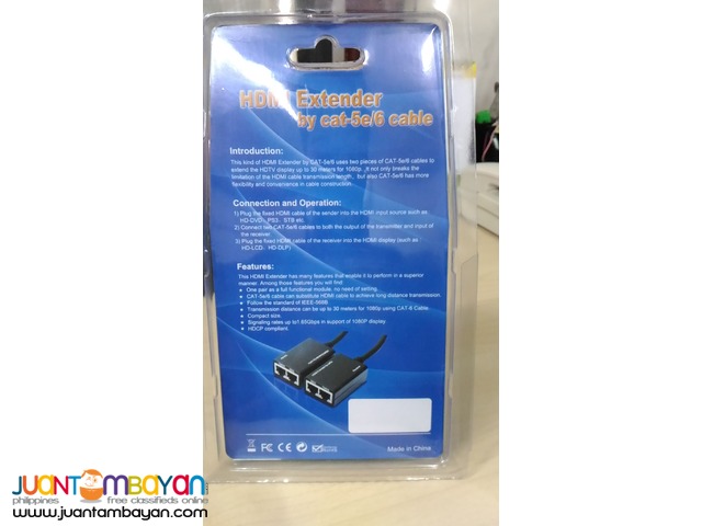 HDMI Extender Via LAN / UTP Cable up to 30M