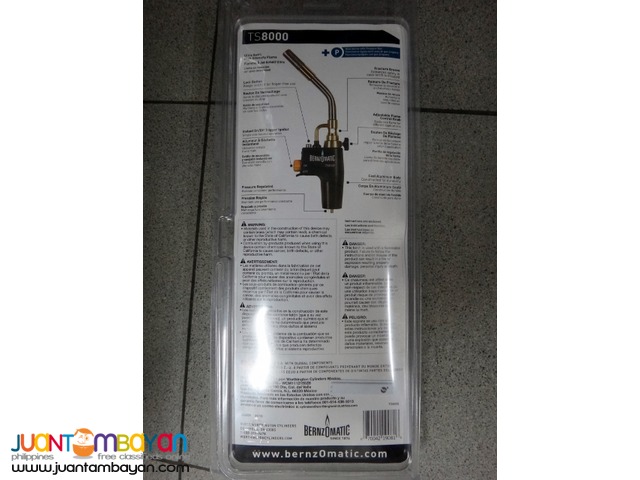 Bernzomatic TS8000 High Intensity Trigger Start Torch