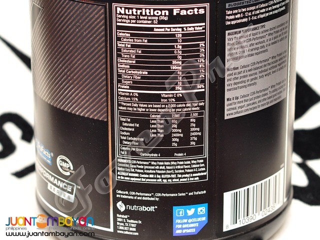 Cellucor COR-Performance Whey4lbs. Molten Chocolate 25g Protein