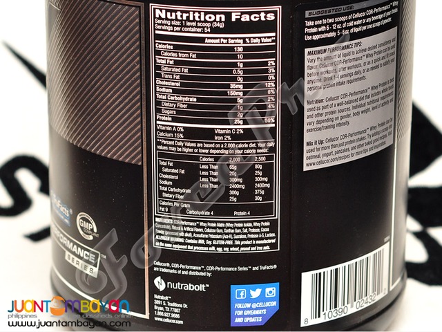 Cellucor COR-Performance Whey 4lbs. Cinnamon Swirl (25 grams Protein)