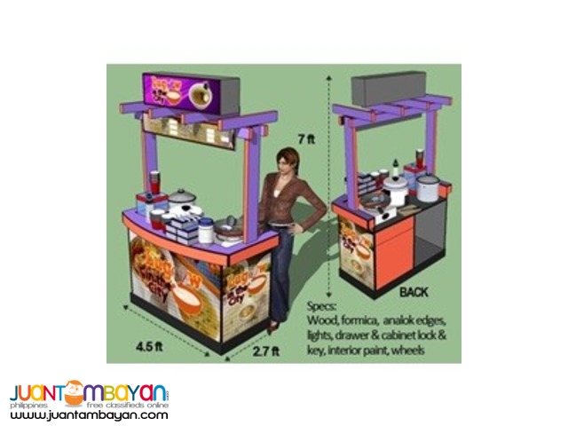 Mall Quality Foodcart, Food Kiosk, Commerical Stall Maker