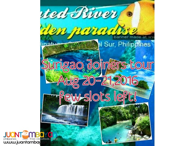 2 days 1 night Surigao del Sur Joiners travel and tour packages