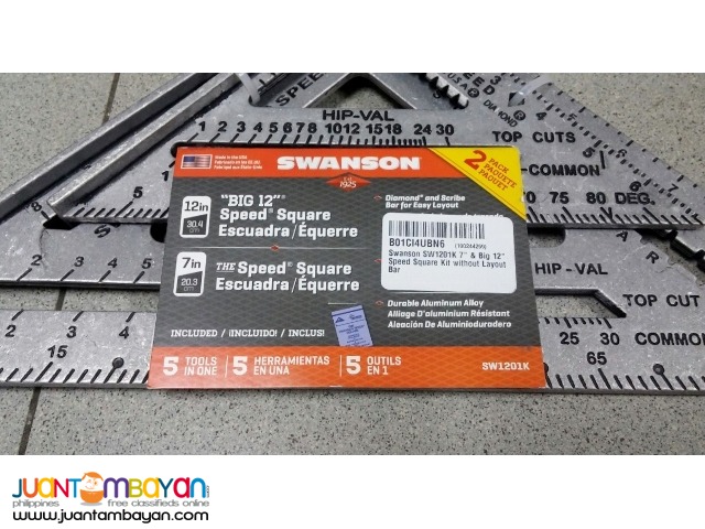 Swanson SW1201K 7-inch and 12-inch Speed Square Kit