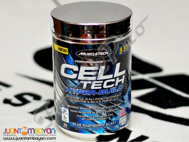 MuscleTech Cell Tech Hyper-Build, Blue Raspberry (Free Shipping)