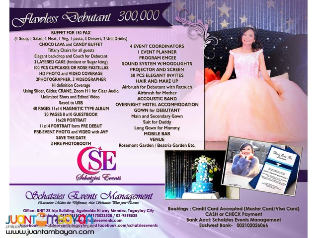 Affordable Debut Package In Tagaytay with Venue