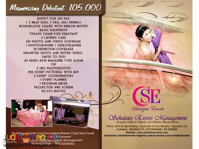 Affordable Debut Package In Tagaytay with Venue