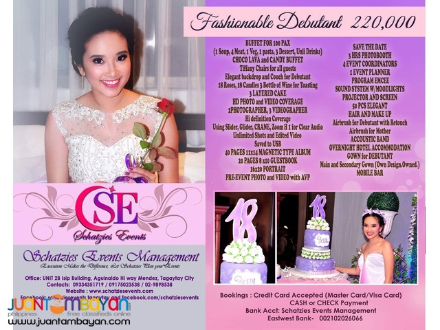 Affordable Debut Package In Tagaytay with Venue