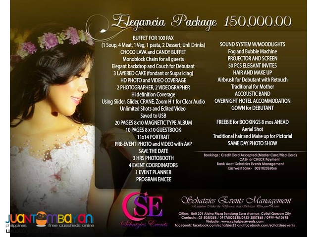 Complete Debut Package in Metro Manila