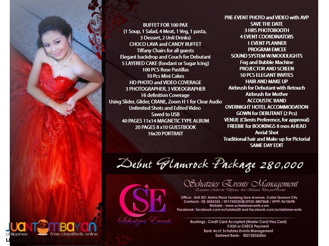 Complete Debut Package in Metro Manila