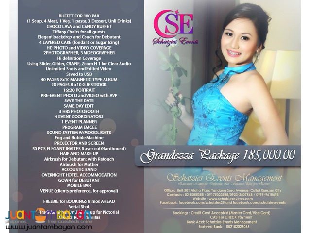 Complete Debut Package in Metro Manila