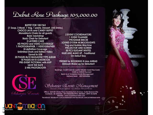 Complete Debut Package in Metro Manila