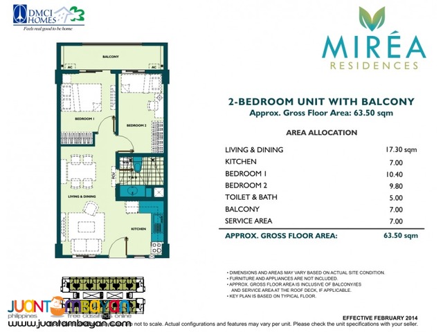 Condo in Pasig Mirea Residences Amang Rodriguez near Eastwood