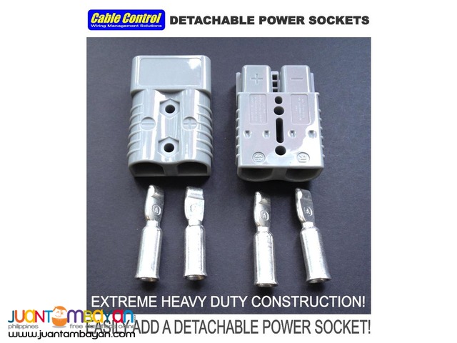 Cable Control's Detachable Power Sockets (Anderson type connectors)