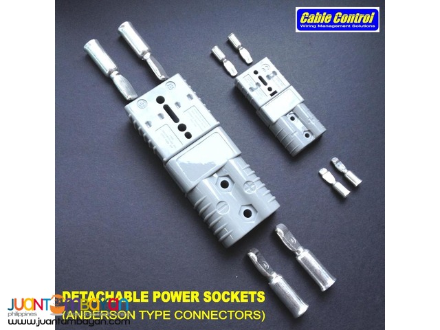 Cable Control's Detachable Power Sockets (Anderson type connectors)