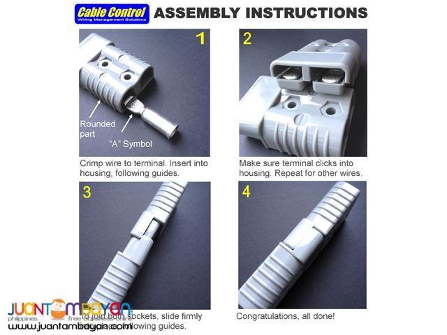 Cable Control's Detachable Power Sockets (Anderson type connectors)