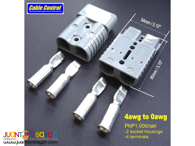 Cable Control's Detachable Power Sockets (Anderson type connectors)