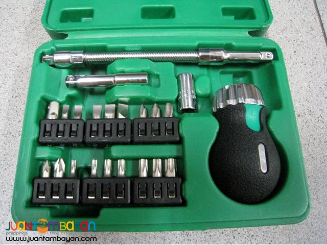 SK Stubby Ratcheting Screwdriver Set - Made in USA