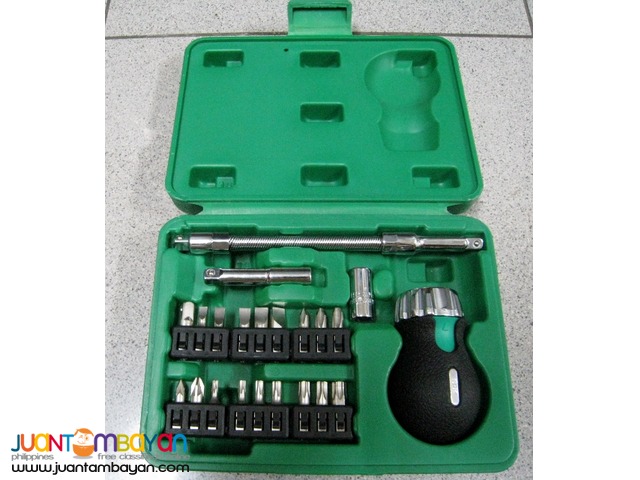 SK Stubby Ratcheting Screwdriver Set - Made in USA