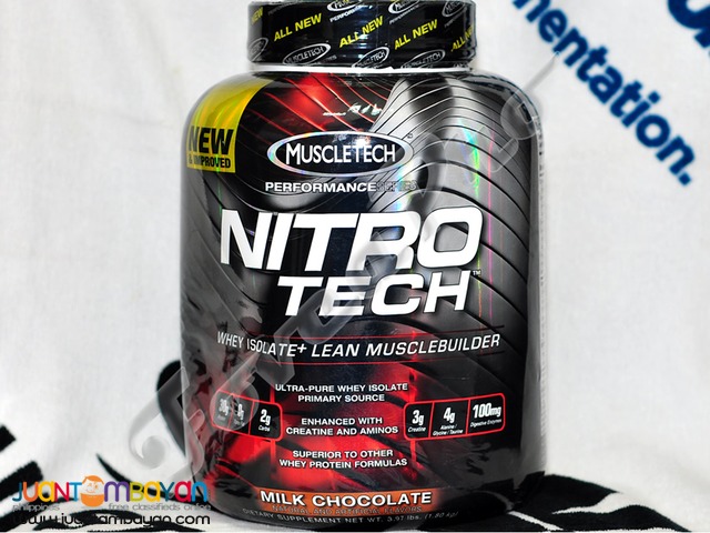 MuscleTech Nitro-Tech, 4 lbs. Milk Chocolate (Whey Isolate)