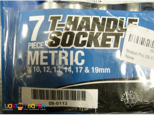 Motion Pro 08-0113 7-piece T-Handle Metric Socket Set