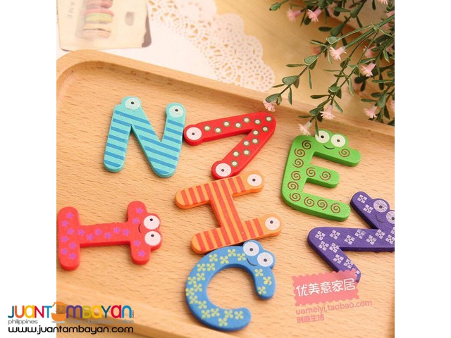 WOODEN MAGNET - LETTER MAGNET / NUMBER MAGNET