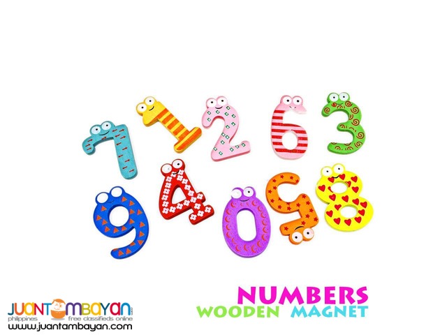 WOODEN MAGNET - LETTER MAGNET / NUMBER MAGNET