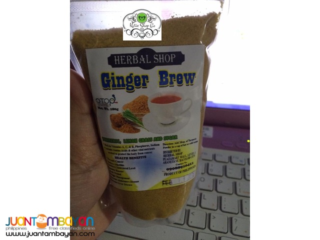 GINGER BREW WITH WITH TURMERIC & LEMON GRASS - GINGER TEA