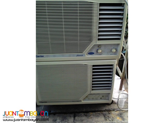carrier aircon window type 1.5hp to 2hp