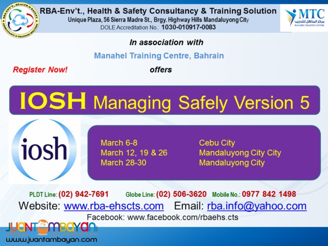 IOSH Managing Safely Training