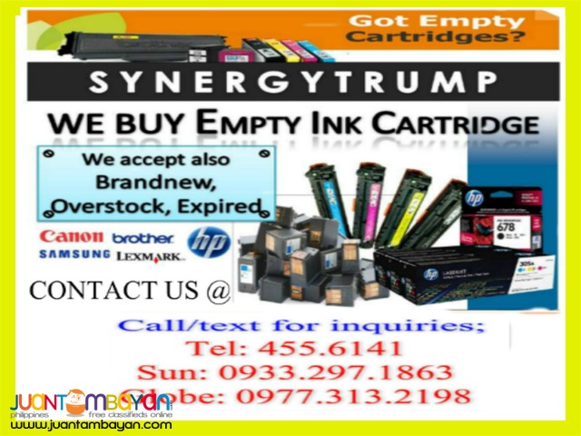 BUYER OF PRINTERS EMPTY INK CARTRIDGES AND TONER