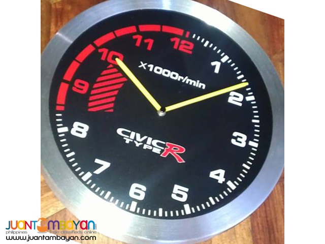 Auto Tachometer inspired Wall Clock