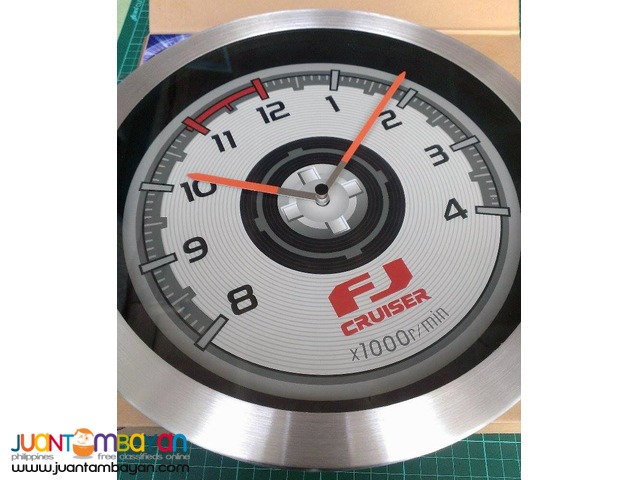 Auto Tachometer inspired Wall Clock