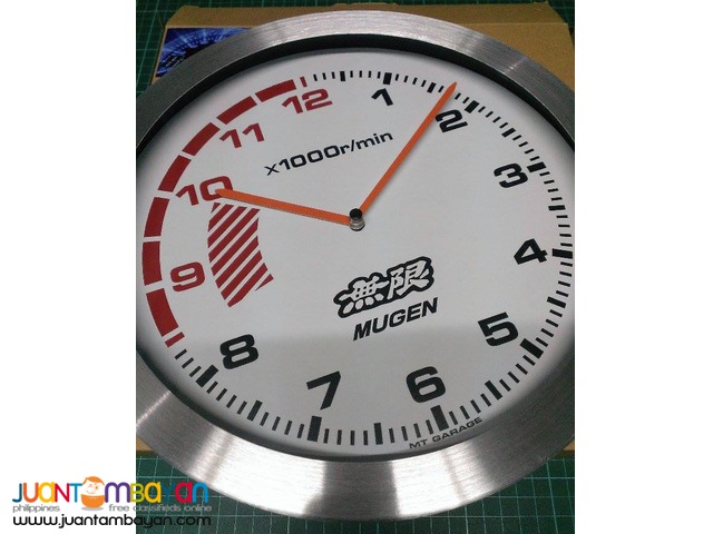 Auto Tachometer inspired Wall Clock