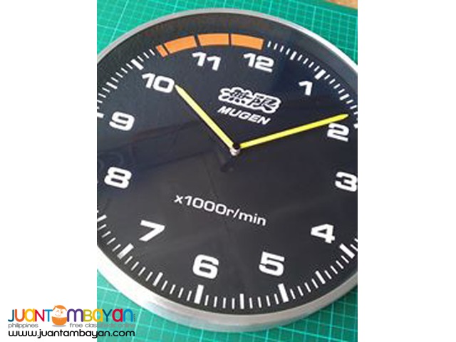 Auto Tachometer inspired Wall Clock