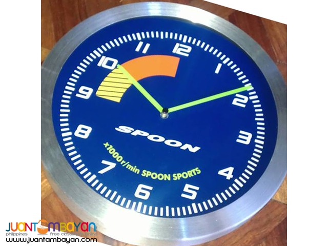 Auto Tachometer inspired Wall Clock