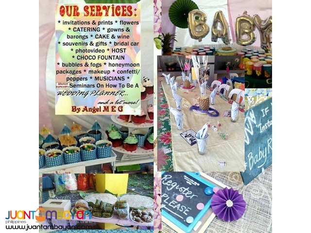 BASIC EVENT PACKAGE for baby showers/baptismal/birthday/anniversary
