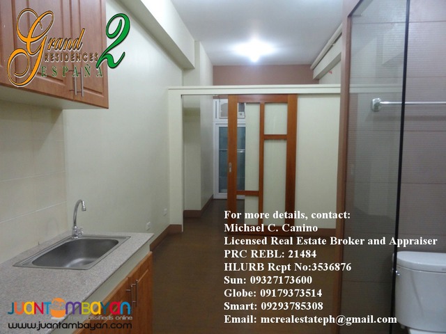 Condominium in Front of UST For Sale Grand Residences Espana Manila