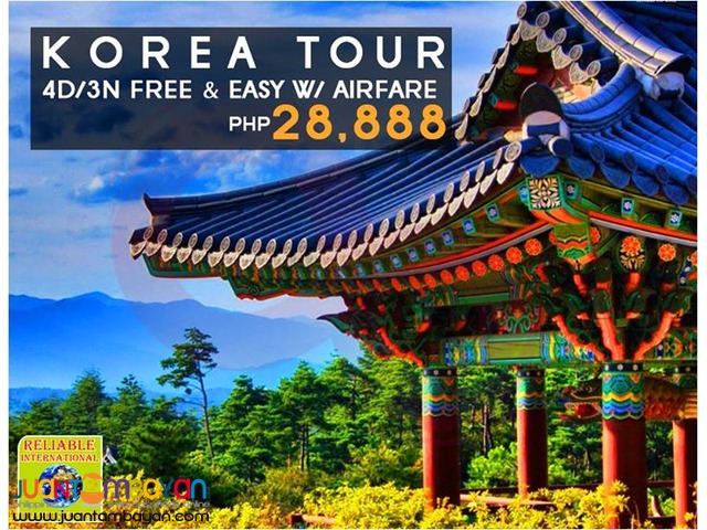 4D3N Seoul South Korea Tour Package + Airfare + Visa
