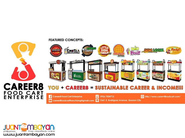 Murang Negosyo 2 in 1 Food Cart Franchise Sisig Siomai Shake Fries