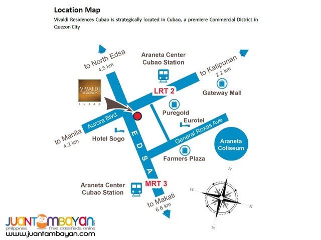 READY FOR OCCUPANCY CONDO IN CUBAO VIVALDI RESIDENCES