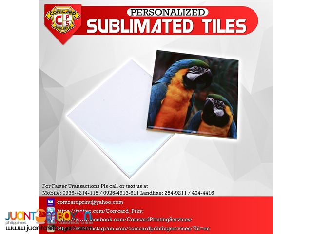 SUBLIMATED TILES