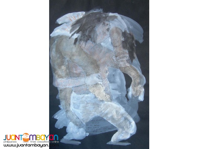 Jeff Dizon acrylic drawing