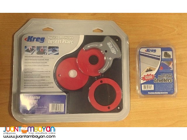 Kreg Precision Router Table Insert Plate w Insert Plate Levelers