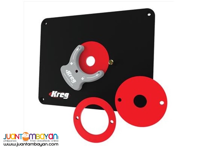 Kreg Precision Router Table Insert Plate w Insert Plate Levelers